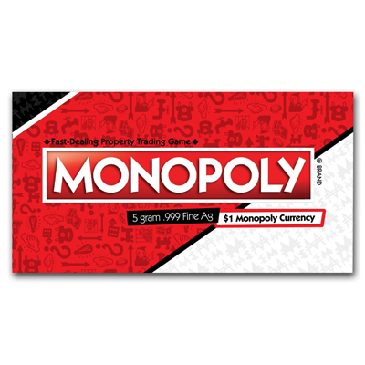 Buy PAMP 5g Silver Monopoly Currency Note | United Kingdom