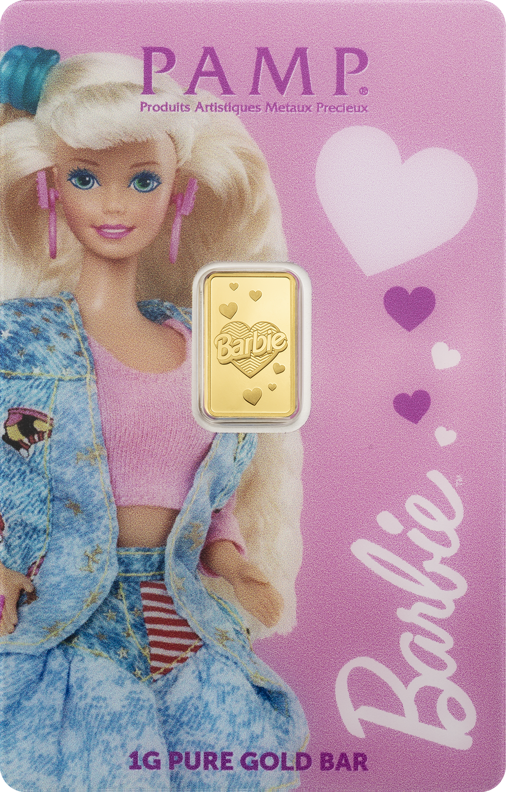 Buy 1 Gram PAMP Suisse Barbie™ Valentine’s Day Gold Bar (.9999 Fine ...