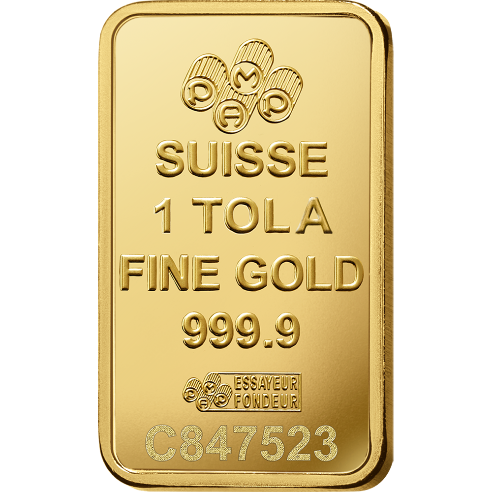 Buy PAMP Gold Fortuna Bar - 1 Tola | United Kingdom